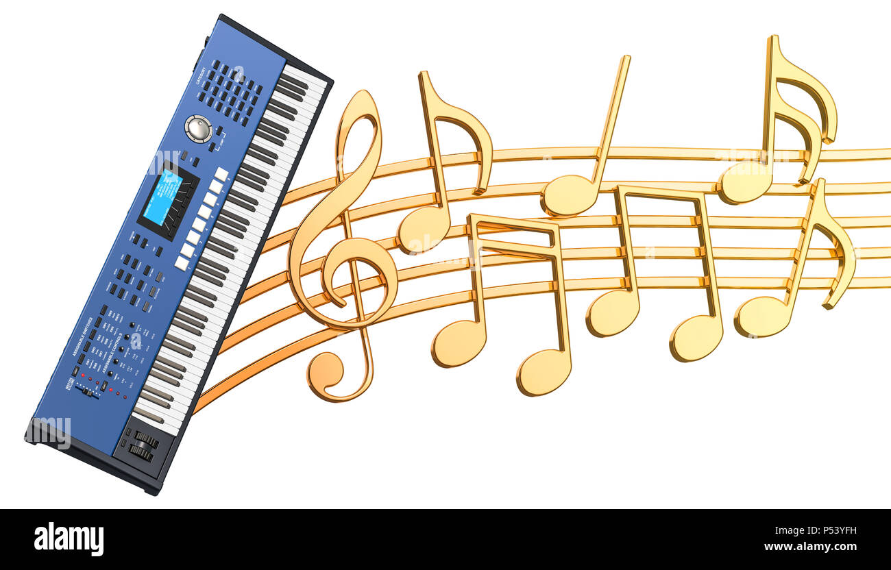 Synthesiser notes hi-res stock photography and images - Alamy