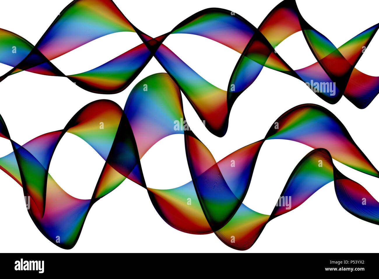 Abstract random colourful waves background design illustration Stock ...