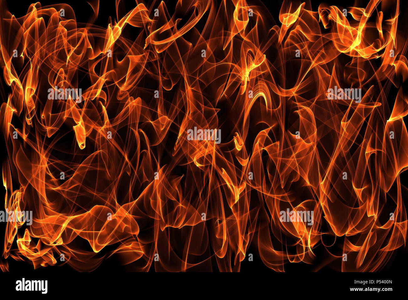 Burning fire effect background illustration Stock Photo - Alamy