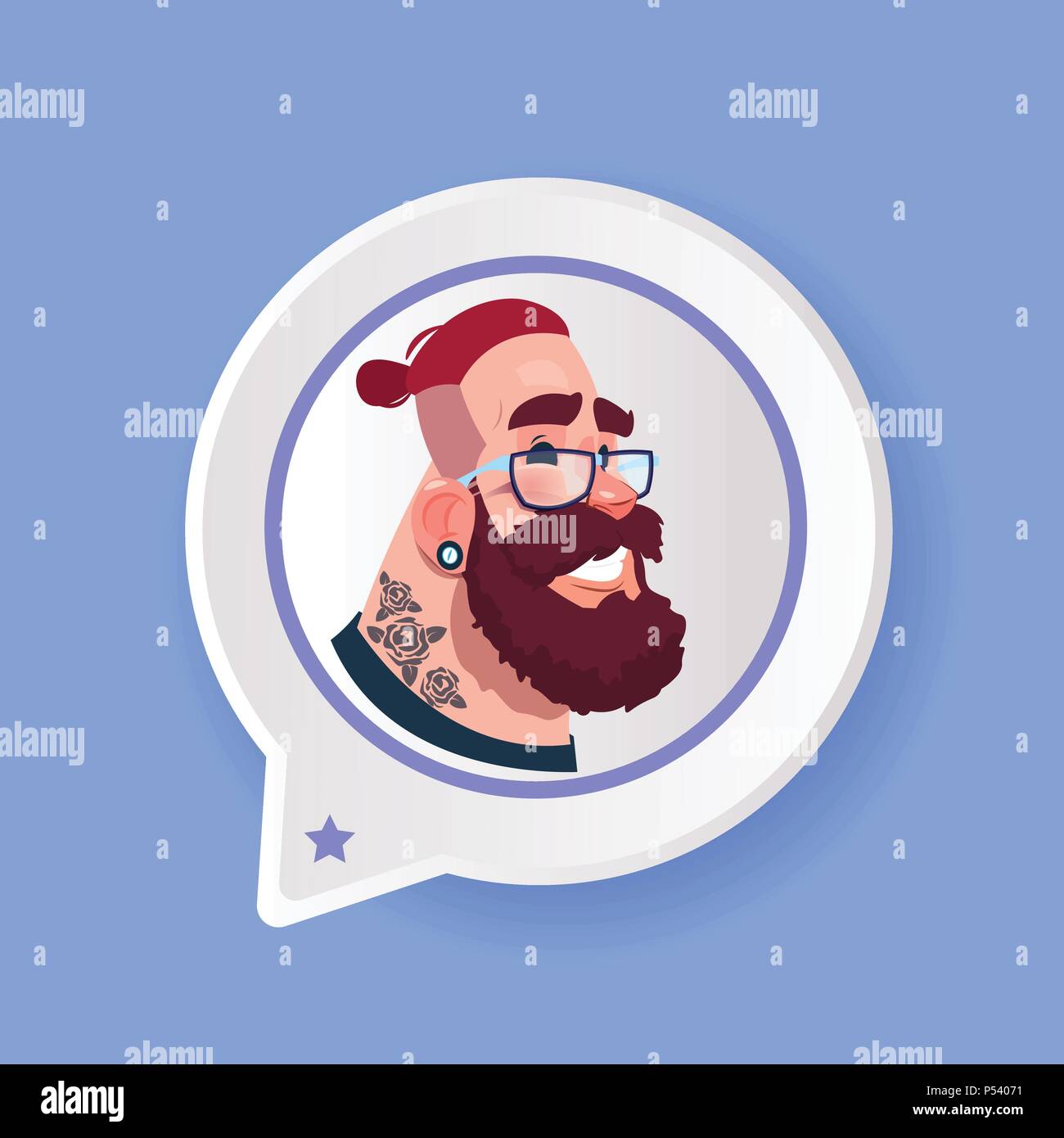 Male avatar chat bubble Stock Vector Images - Alamy