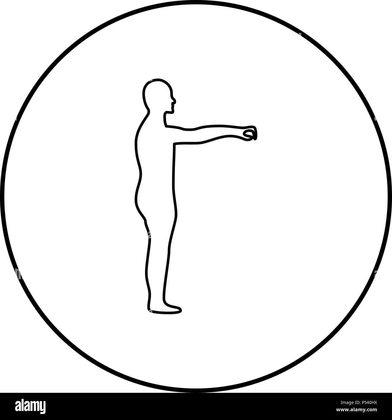 Zombie horror color icon Stock Vector Images - Alamy