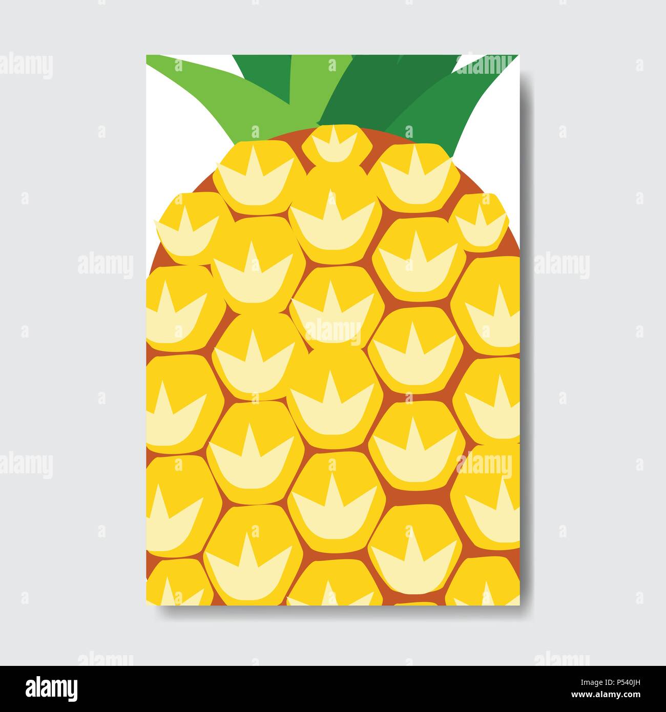 Cut pineapple Stock Vector Images - Alamy