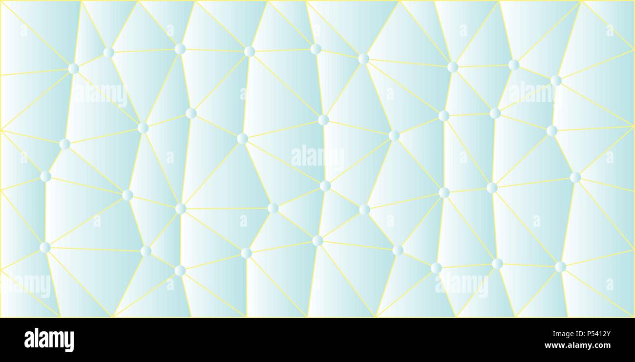 Light blue low poly vector gradient texture with yellow lines ...