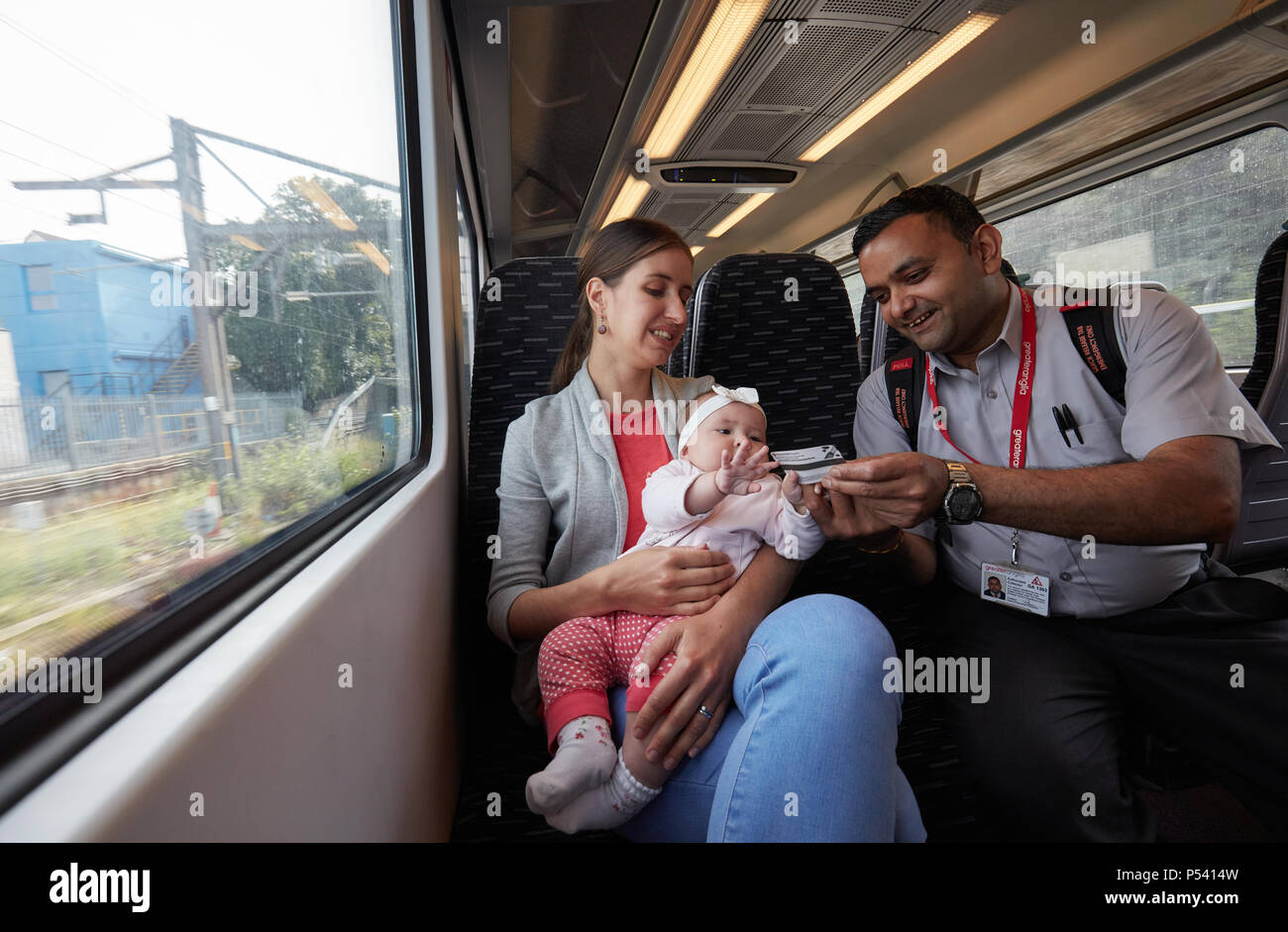 Baby on board train hi-res stock photography and images - Alamy