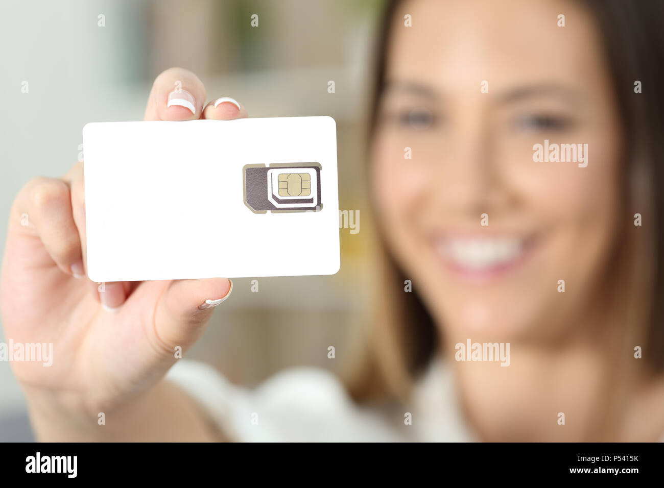 Sim card hand hi-res stock photography and images - Alamy