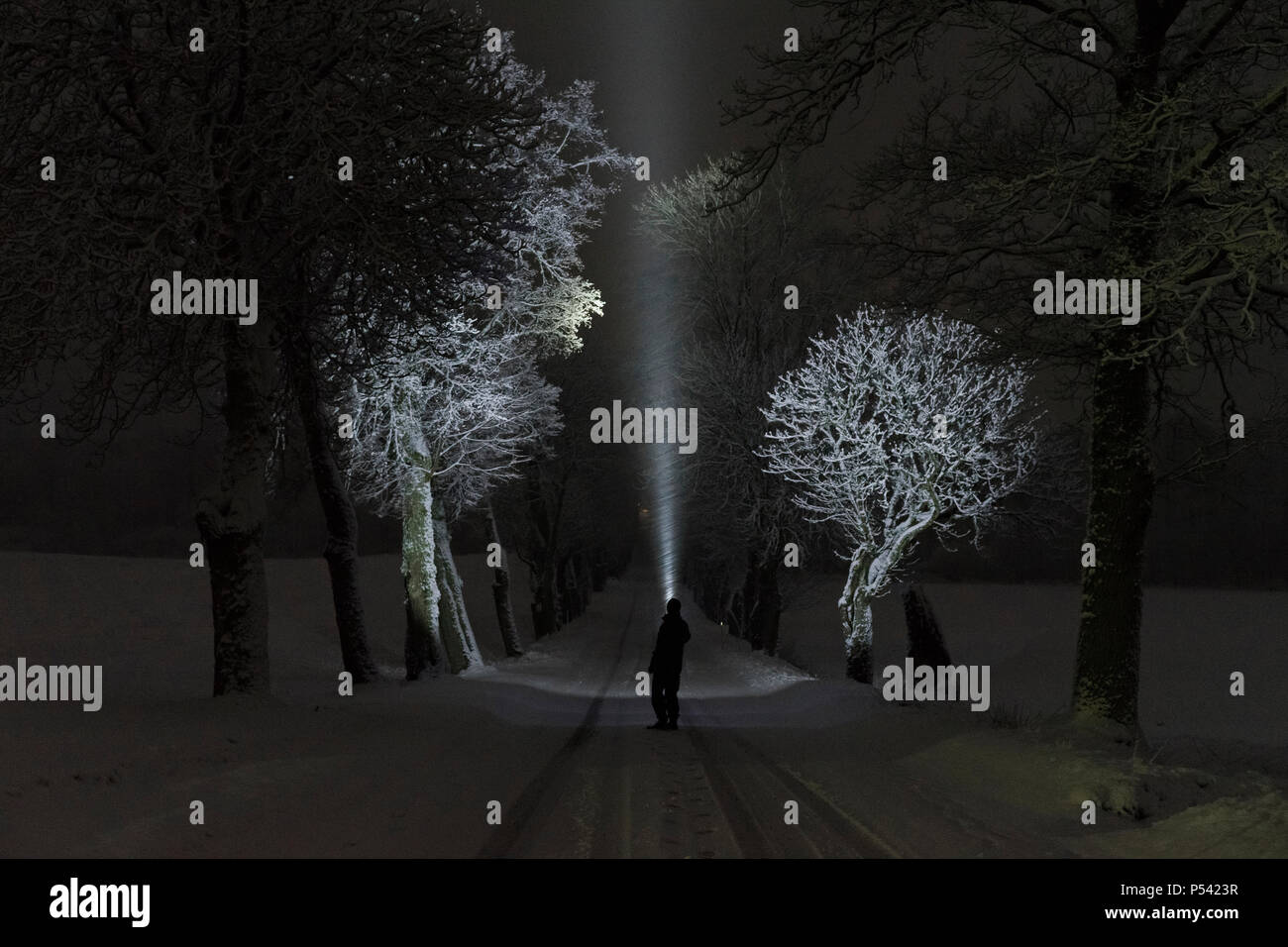 Man wearing head torch hi-res stock photography and images - Alamy