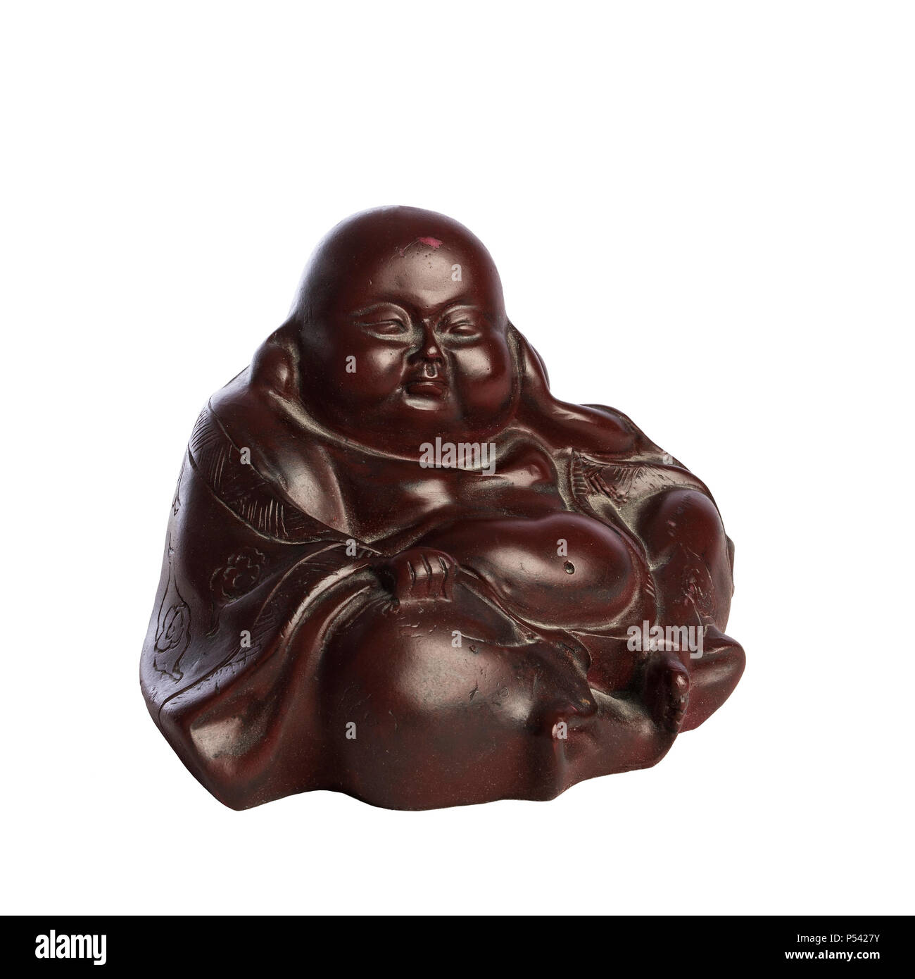 Buddha statue on white background. Calm, peaceful photo of human figure ...