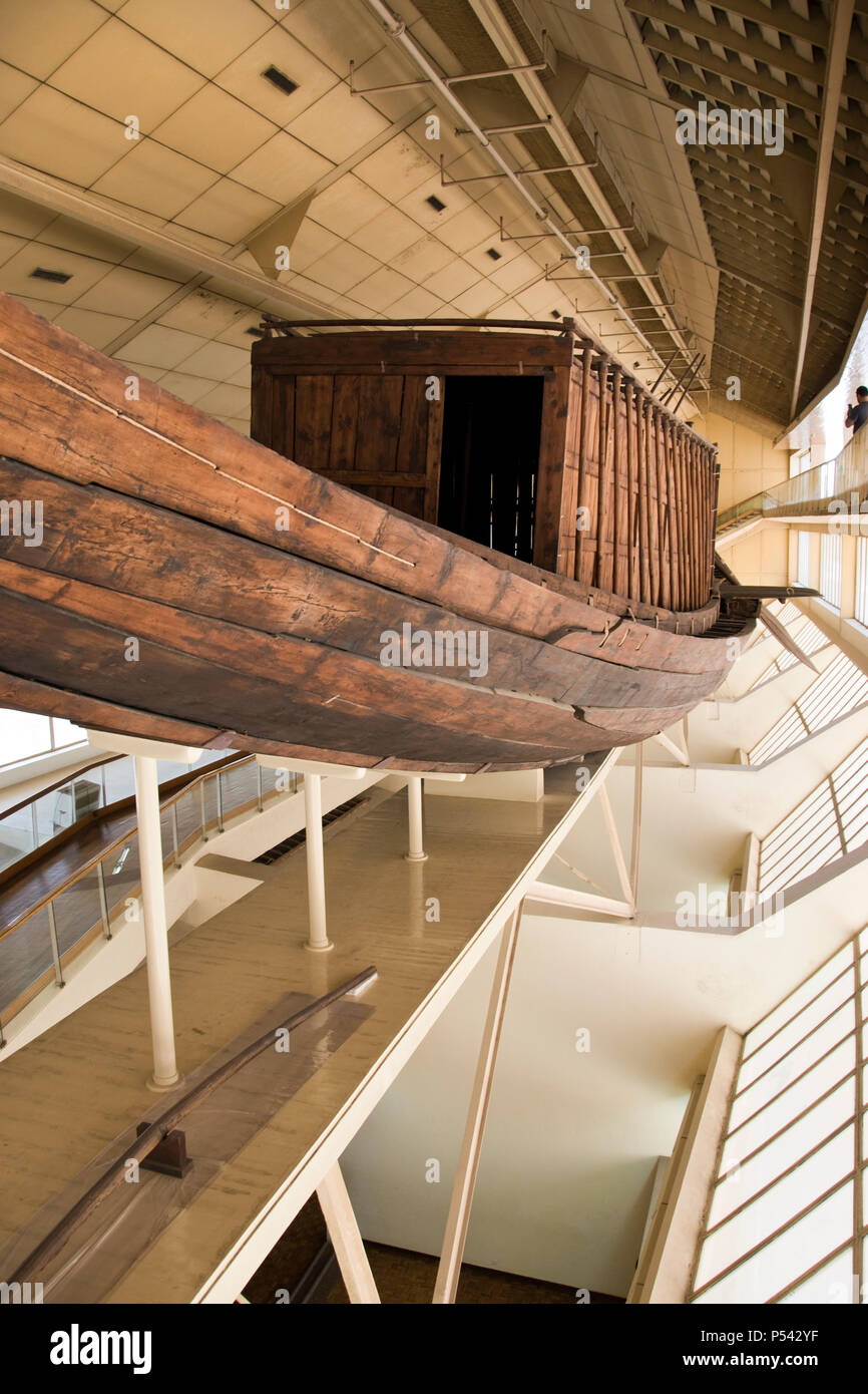 The Khufu ship, built for pharaoh Khufu (Cheops) was buried near the ...