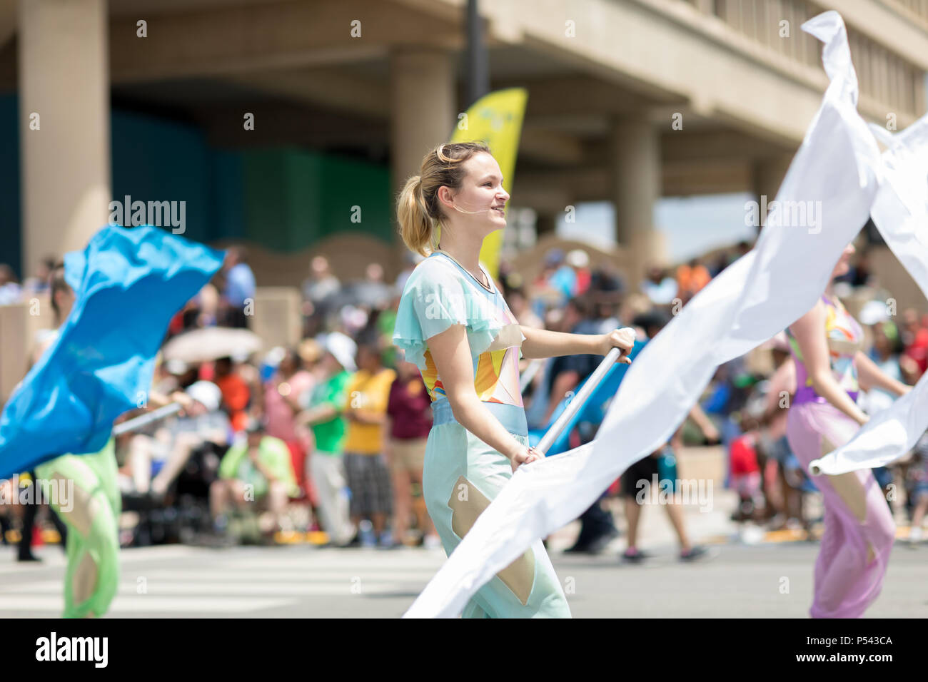 State gymnastics festival hi-res stock photography and images - Alamy