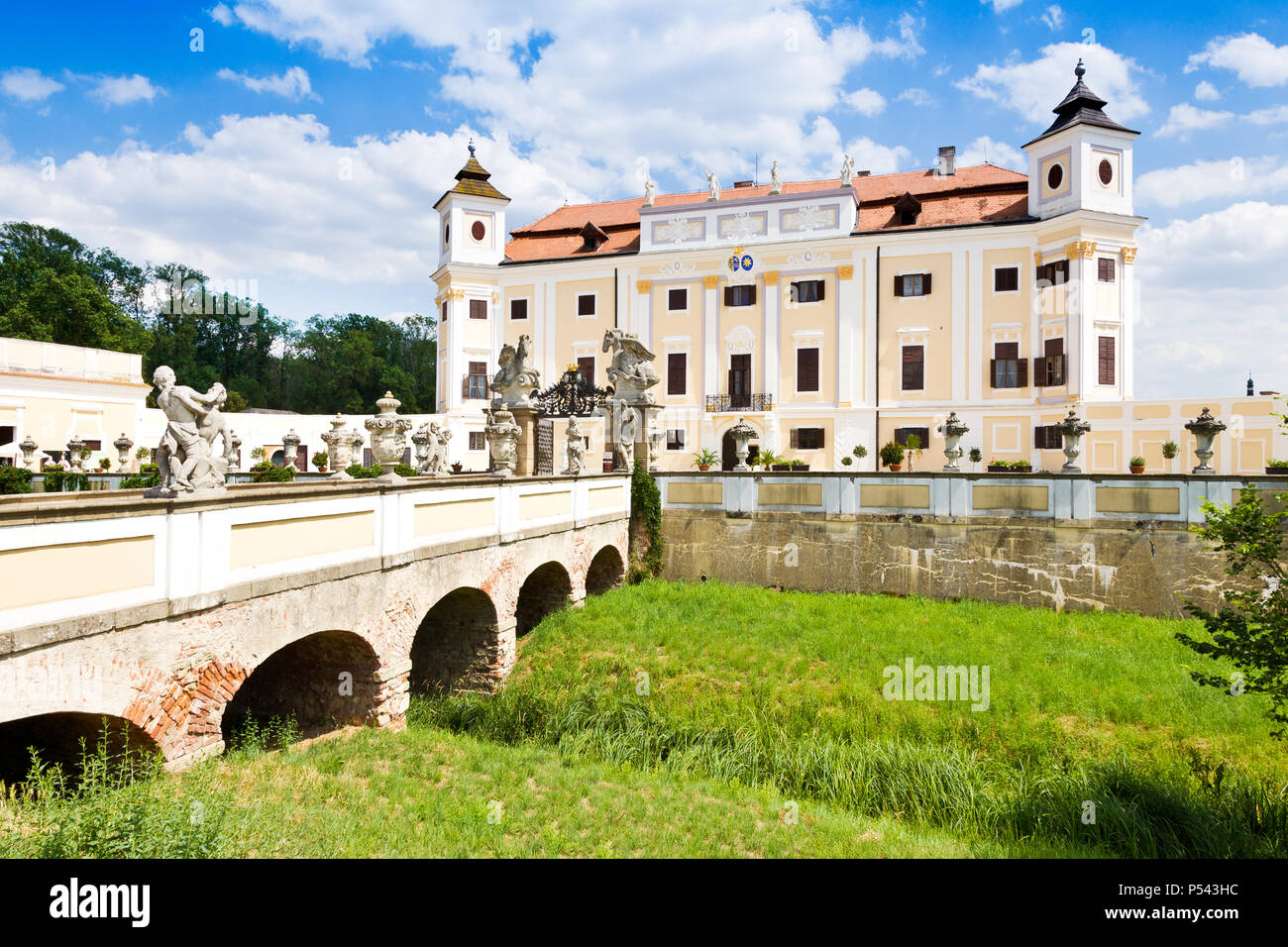 barokní zamek a park Milotice, Jihomoravský kraj, Ceska republika ...