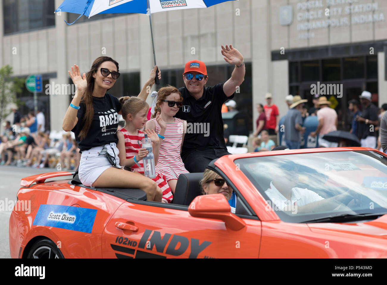 Indianapolis, Indiana, USA - May 26, 2018, Indycar driver Scott Dixon ...