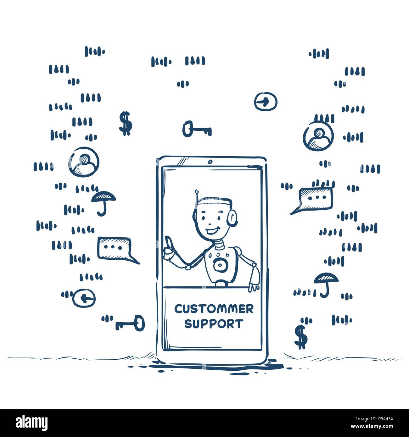 support center robot agent mobile application artificial intelligence ...