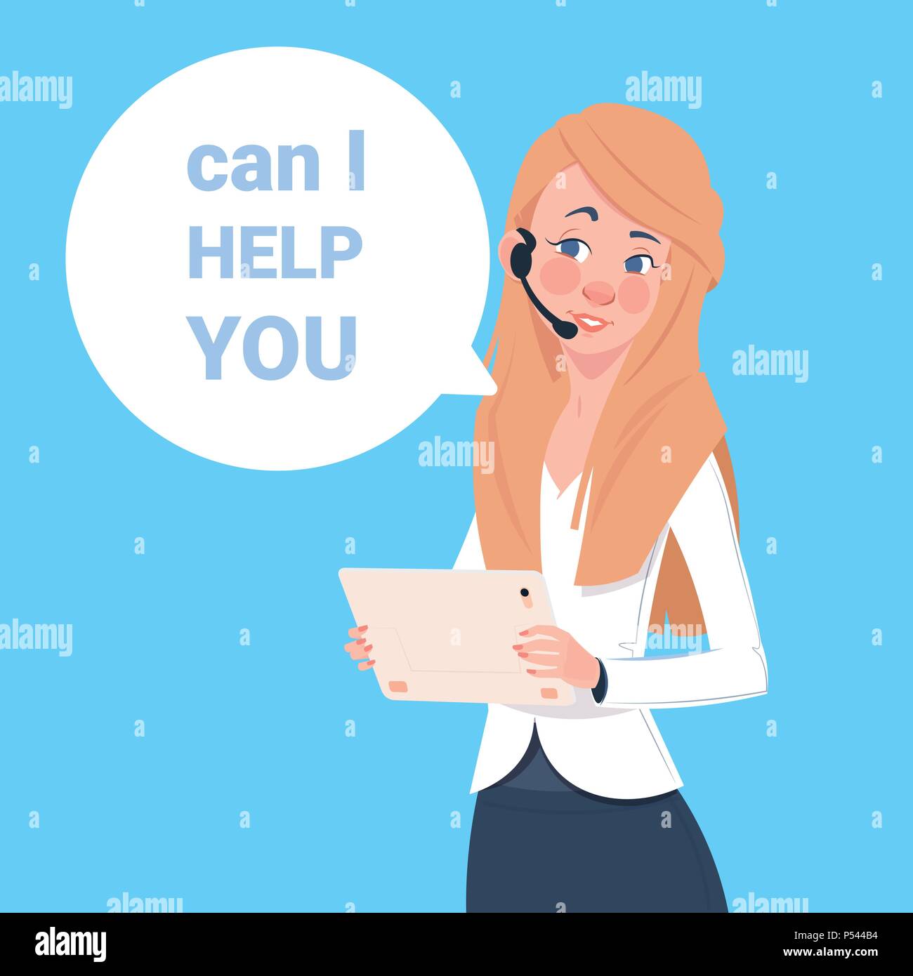 Woman client talk female Stock Vector Images - Alamy