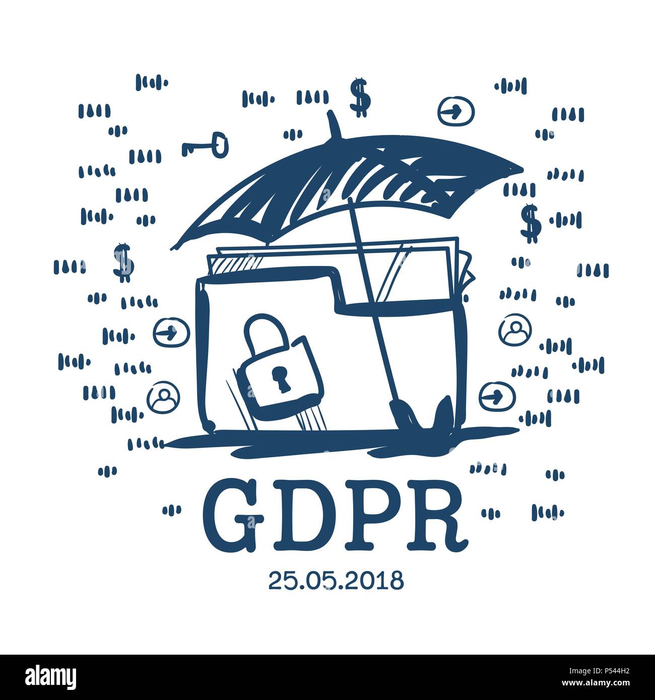 umbrella safety folder padlock General Data Protection Regulation GDPR ...