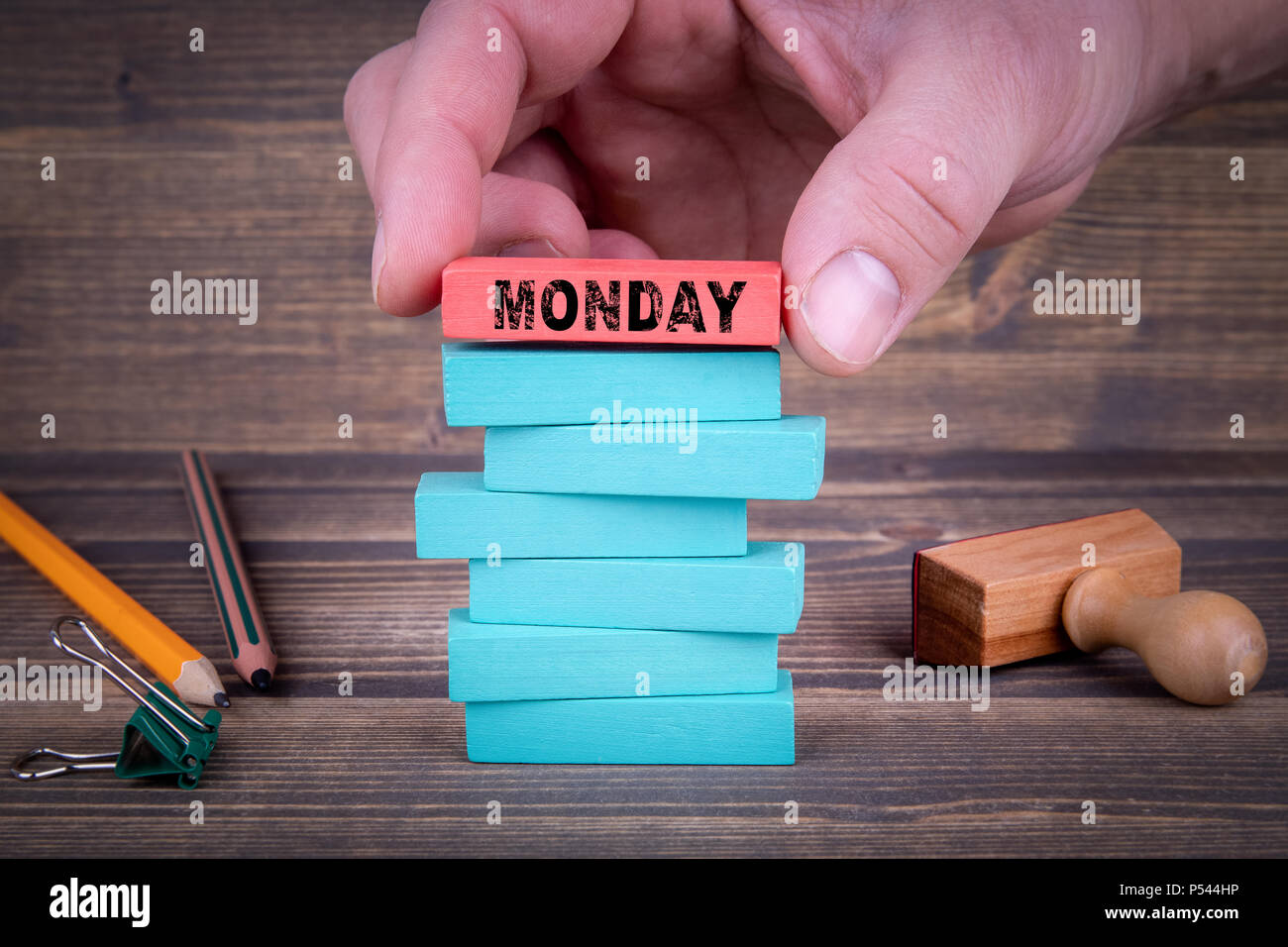 Monday Business Concept With Stock Photo - Alamy