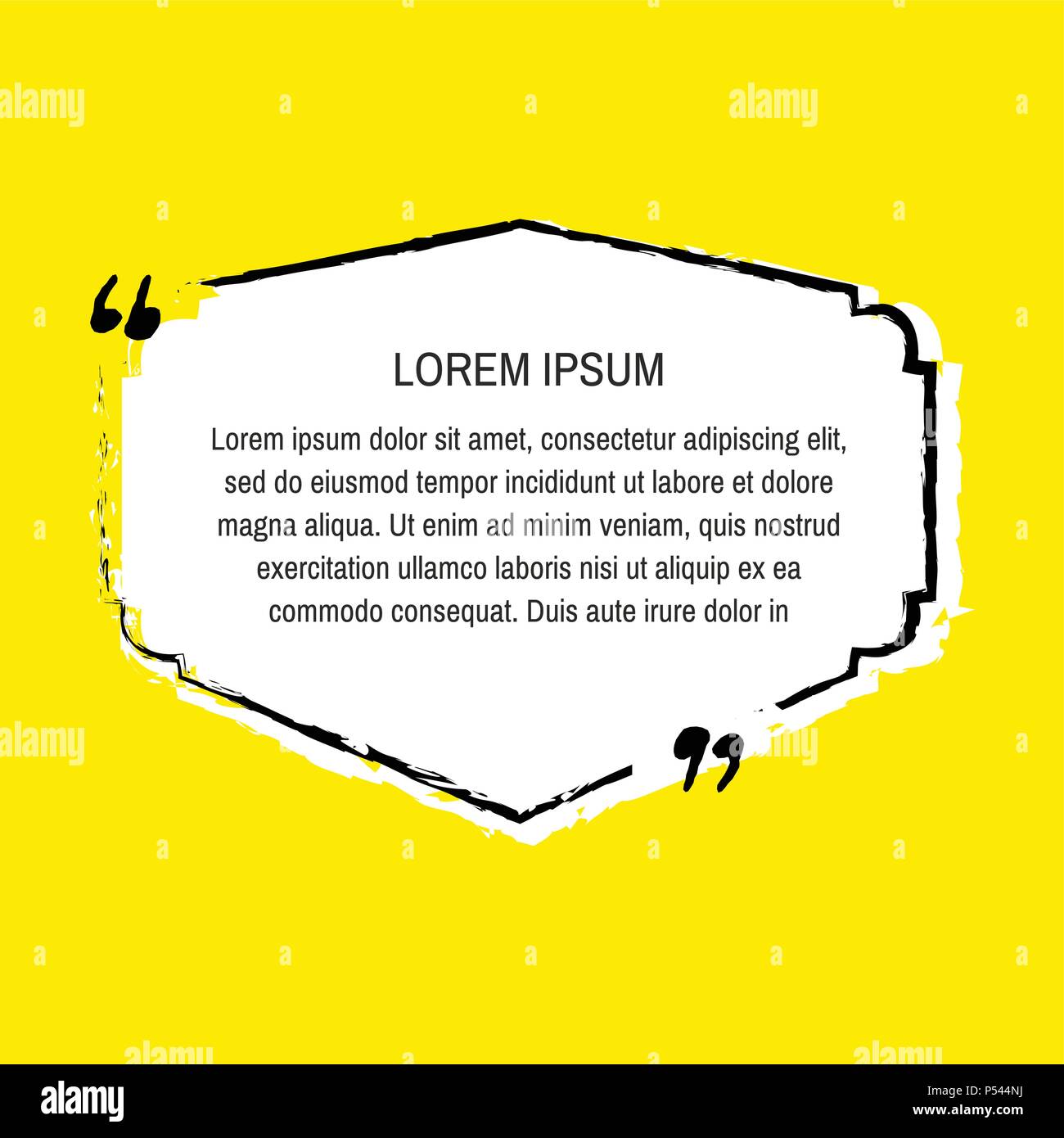 Quote box vector Stock Vector Image & Art - Alamy