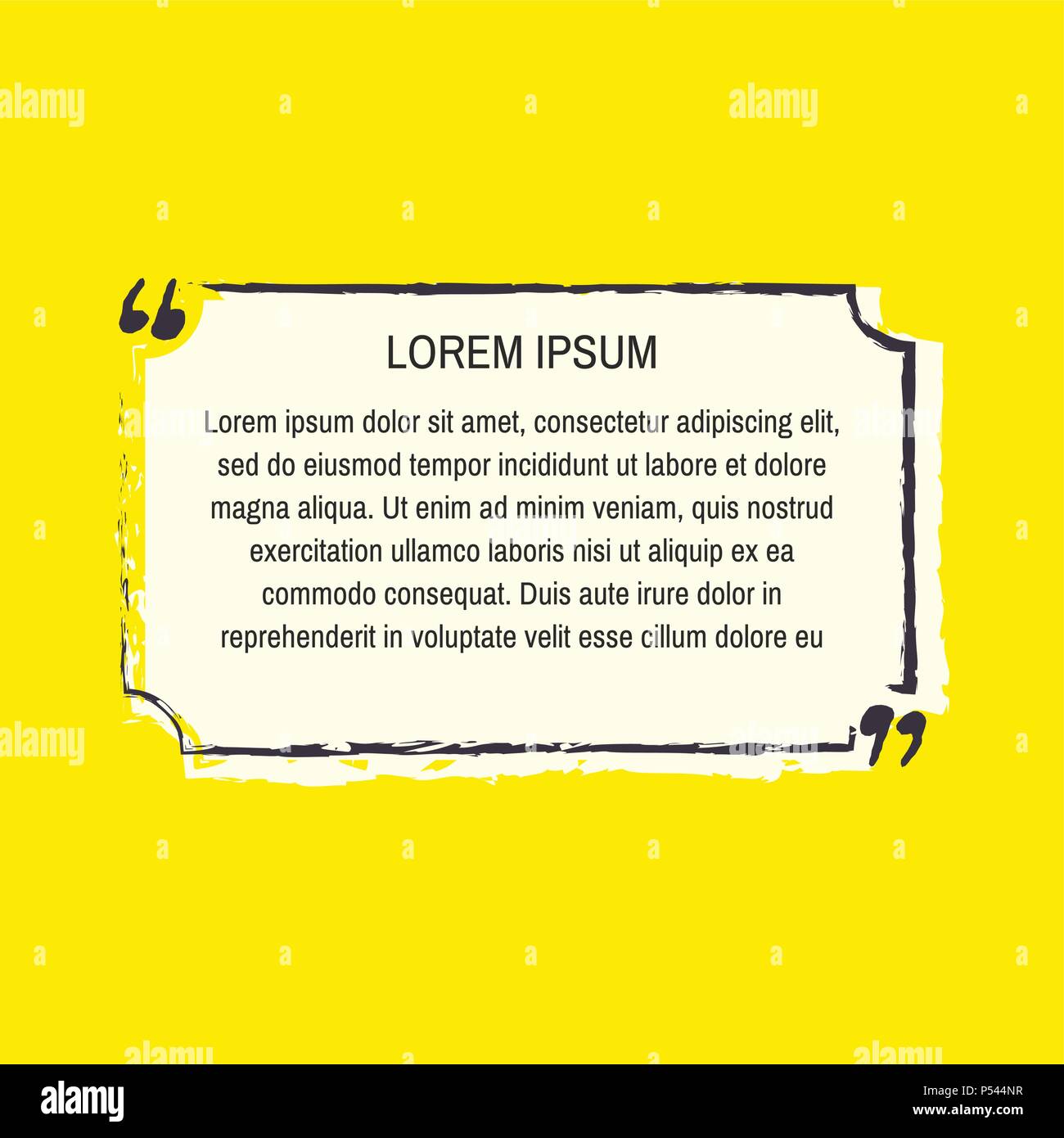 Quote box vector Stock Vector Image & Art - Alamy