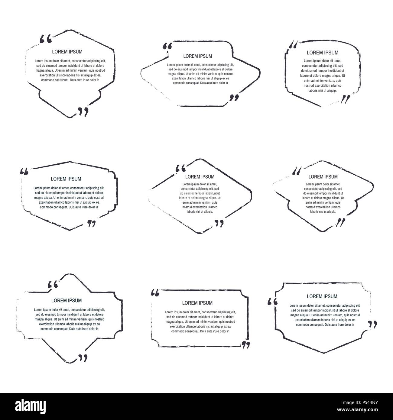 Quote box vector Stock Vector Image & Art - Alamy