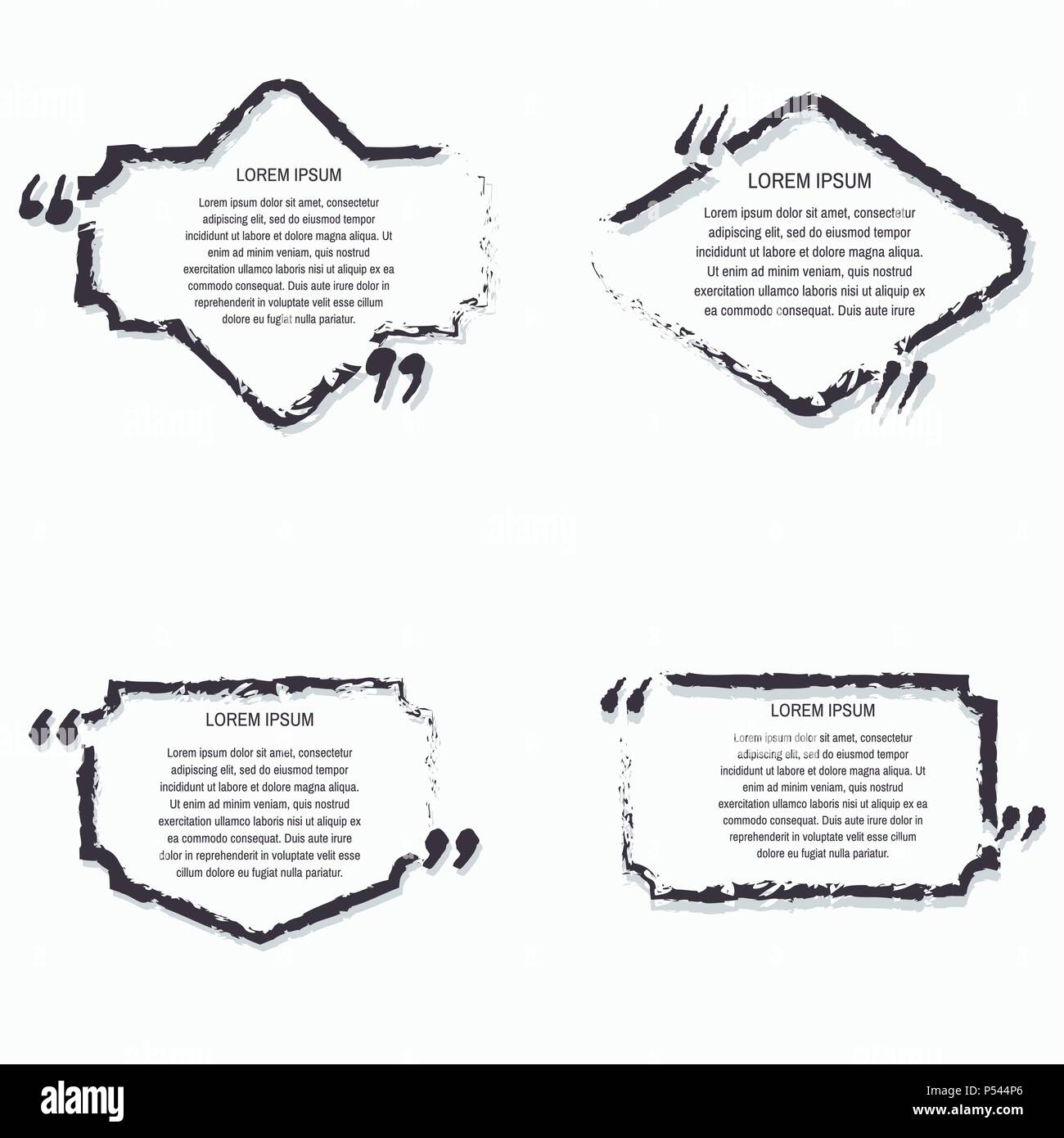 Quote box vector Stock Vector Image & Art - Alamy