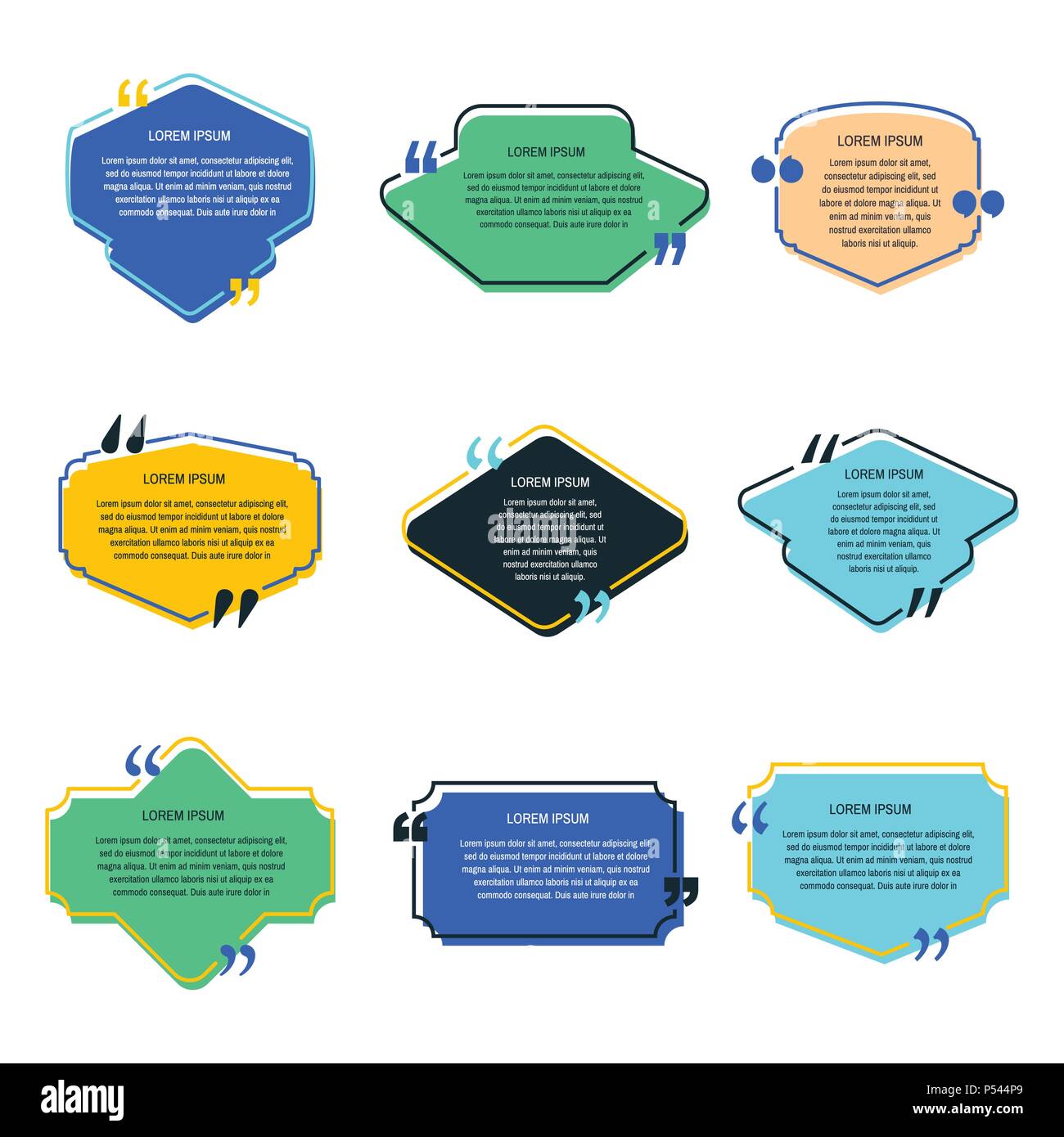 Quote box vector Stock Vector Image & Art - Alamy