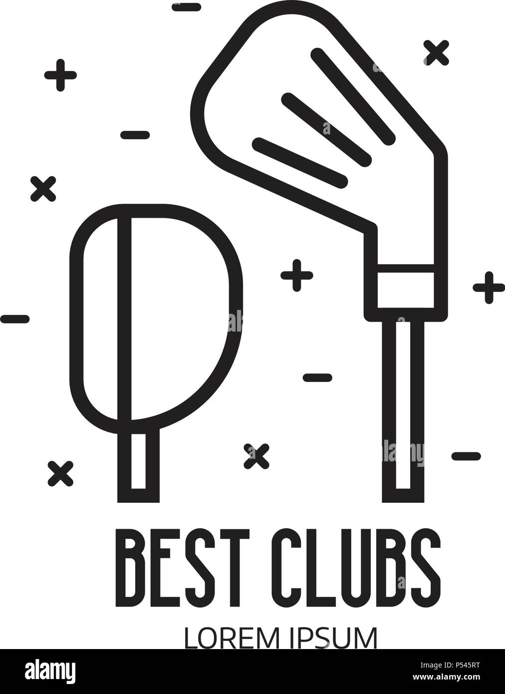 Golf Club Logotype or League Emblem Stock Vector Image & Art - Alamy