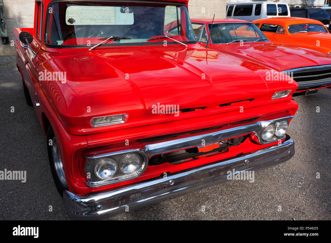 American Classic Cars, Front View Stock Photo - Alamy