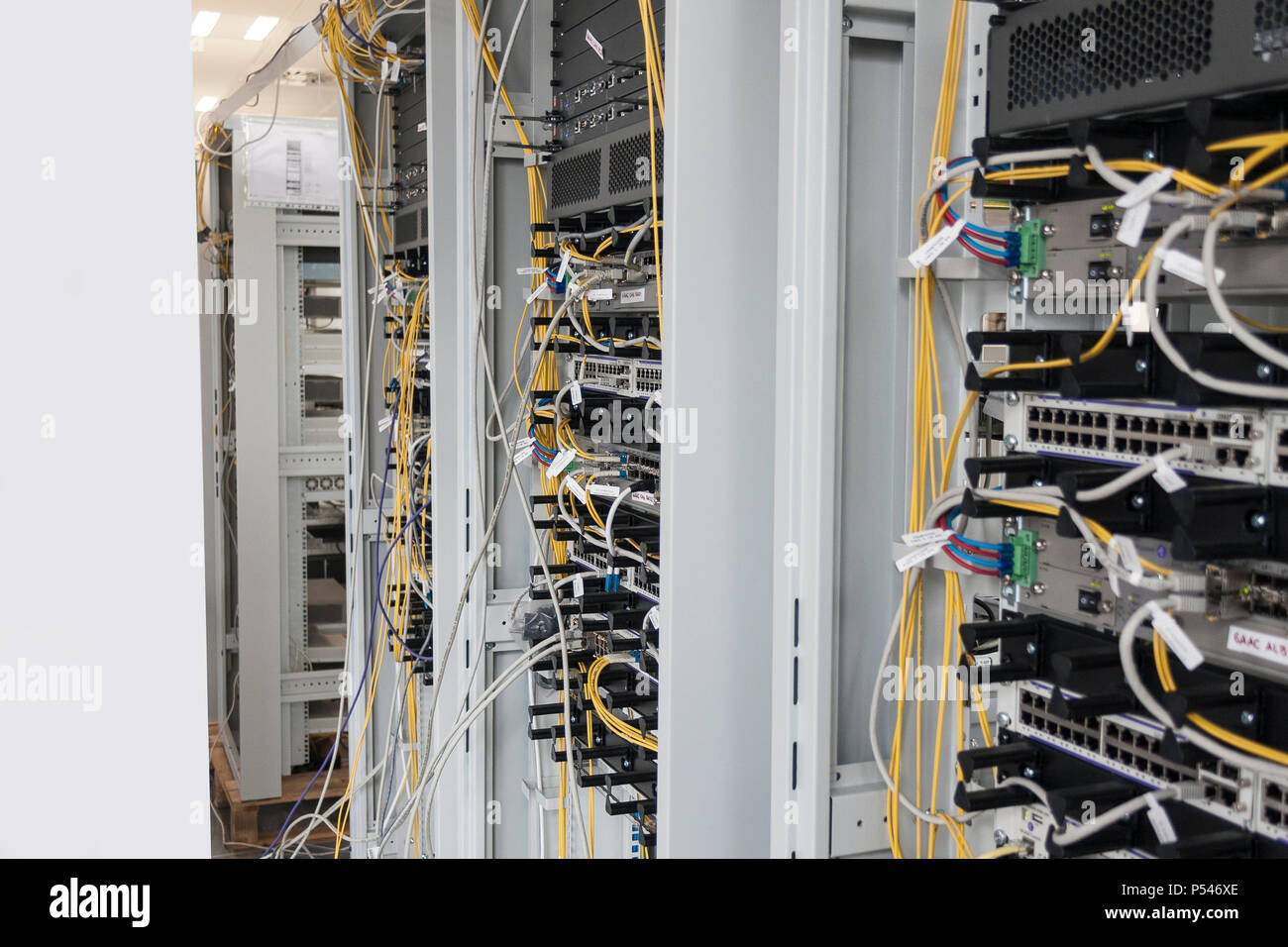 Servers Farm in a Data center Stock Photo - Alamy