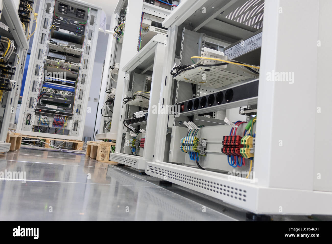 Servers Farm in a Data center Stock Photo - Alamy