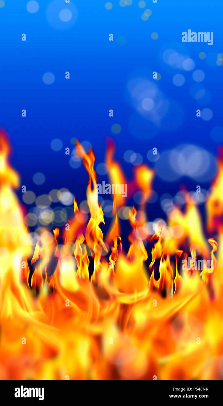 close up shot of fire flames Stock Photo - Alamy