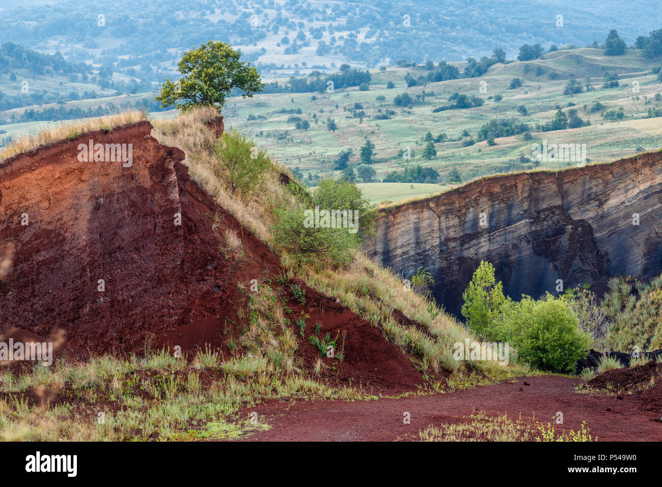 The colors of extinct vulcano of Racos,Romania Stock Photo - Alamy