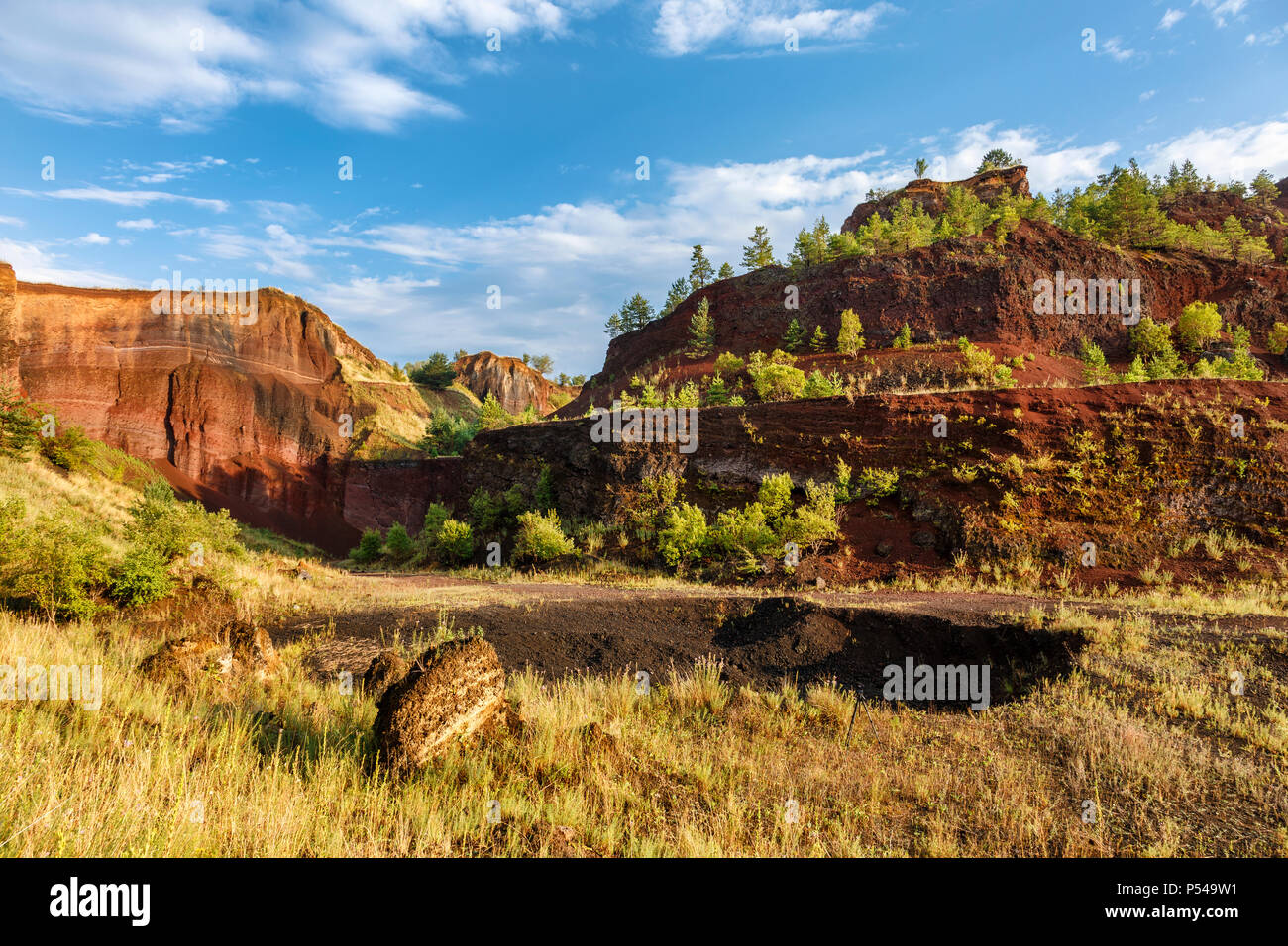 The colors of extinct vulcano of Racos,Romania Stock Photo - Alamy