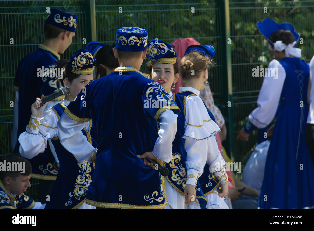 KAZAN, RUSSIA - JUNE 23, 2018: Traditional Tatar festival Sabantuy ...