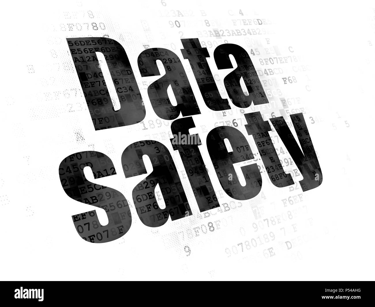 Data concept: Data Safety on Digital background Stock Photo - Alamy
