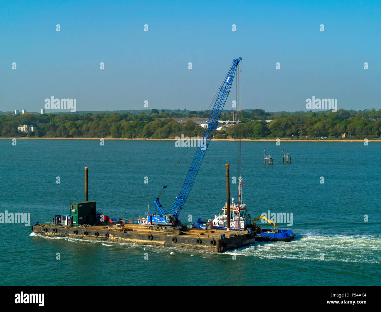 Barge Crane High Resolution Stock Photography and Images - Alamy