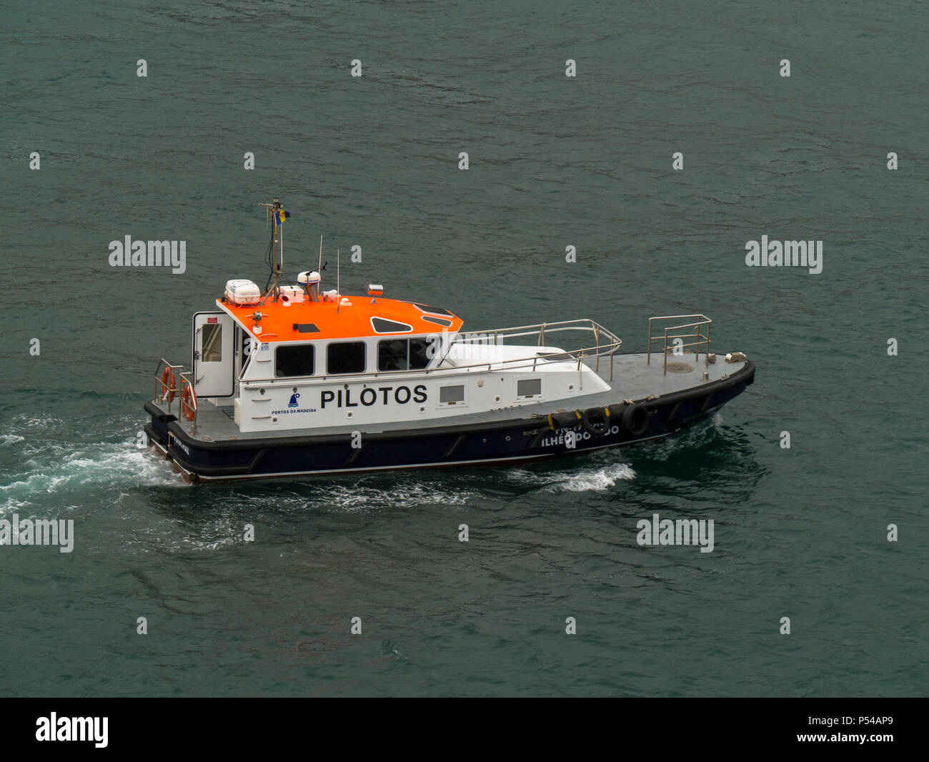 Pilot boat, Funchal, Madeira,Portugal Stock Photo - Alamy