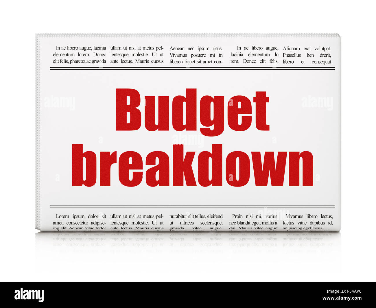 Budget breakdown hi-res stock photography and images - Alamy