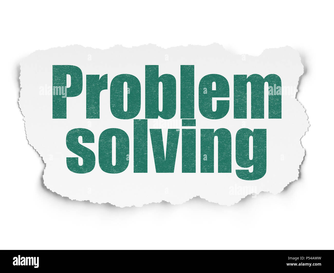Business concept: Problem Solving on Torn Paper background Stock Photo ...