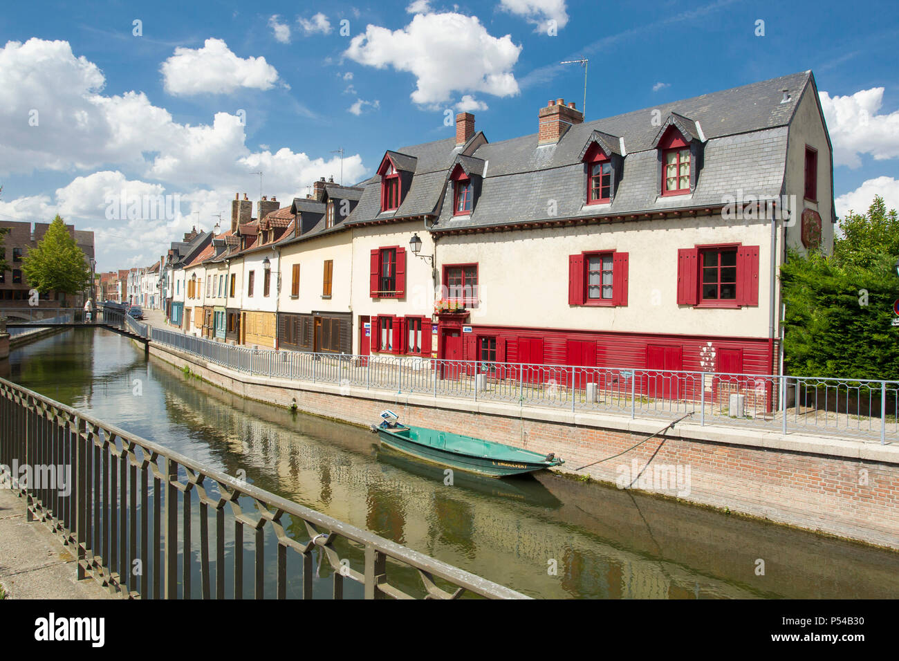 Amiens (northern France): Òrue dÕEngoulventÓ, street alongside the ...