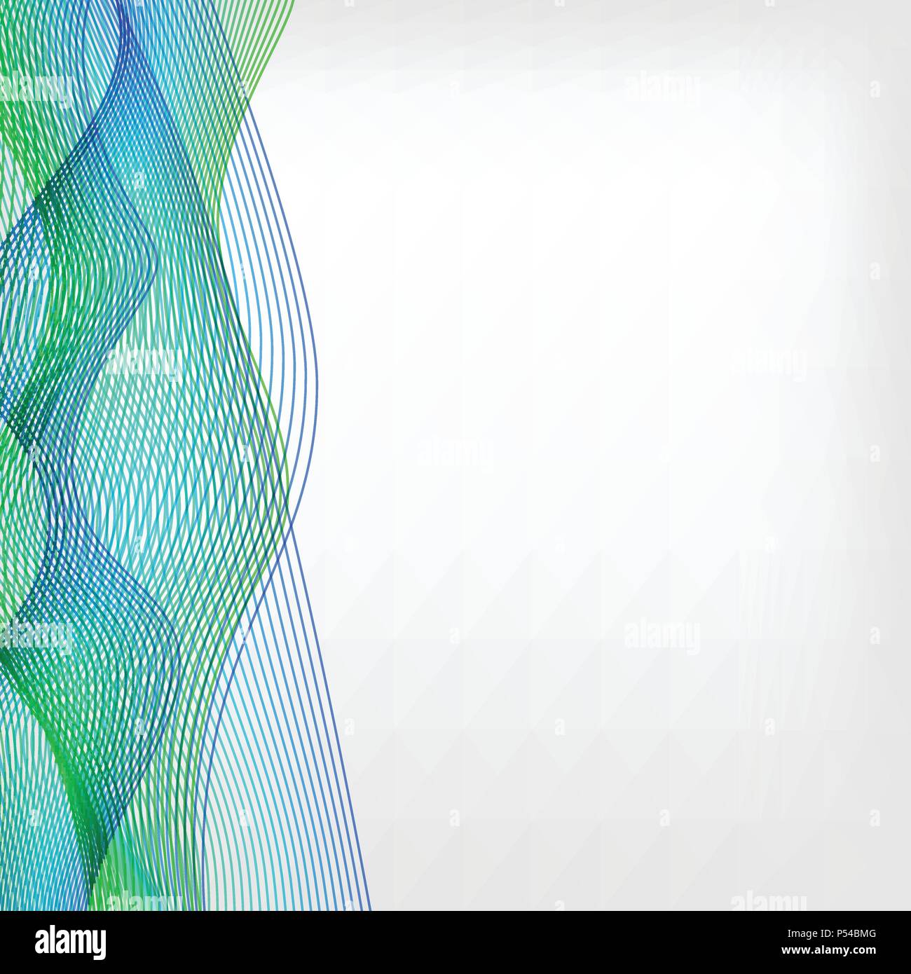 abstract vector waved line background - green and blue Stock Vector ...