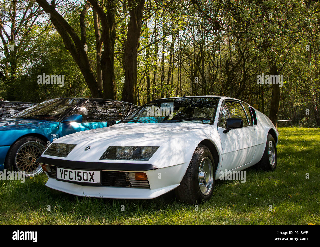 A few vintage Alpine sports cars Stock Photo - Alamy