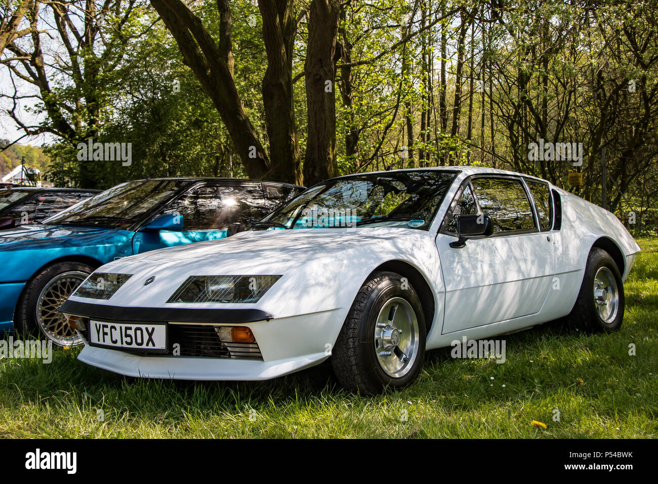 A few vintage Alpine sports cars Stock Photo - Alamy