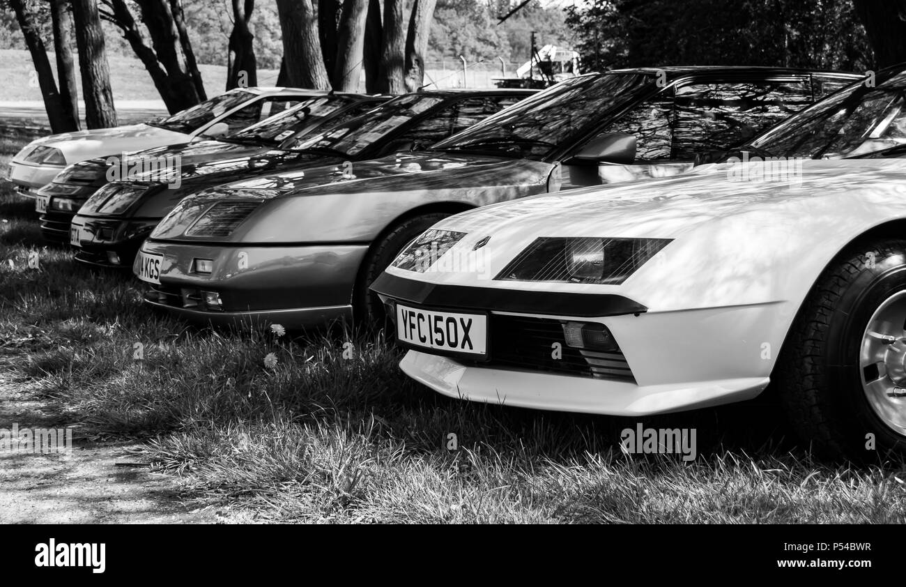 Sports cars show Black and White Stock Photos & Images - Alamy