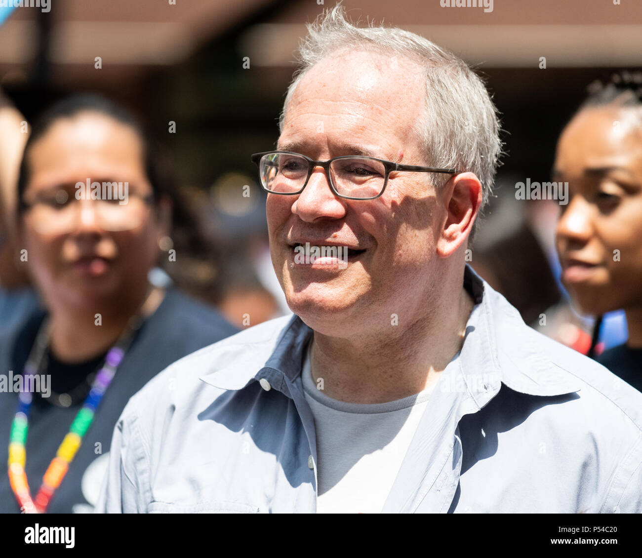 New York City Comptroller Scott Stringer (D) at the Pride March in New ...