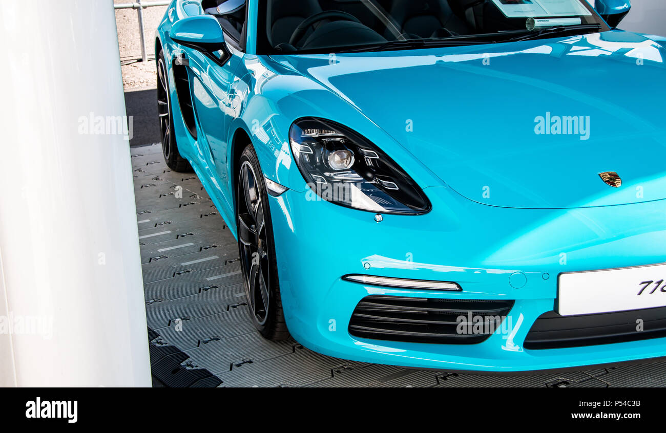 Modern Porsche Boxster sports car Stock Photo - Alamy