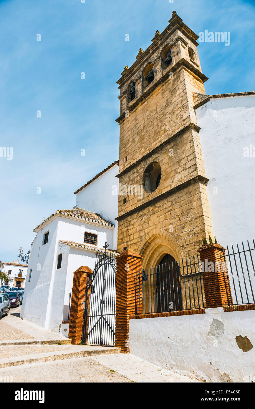 facades of historic buildings in Ronda, Spain Stock Photo - Alamy