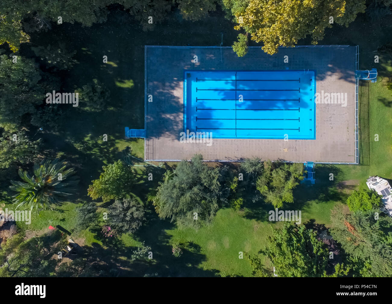 Aerial pool party hi-res stock photography and images - Alamy