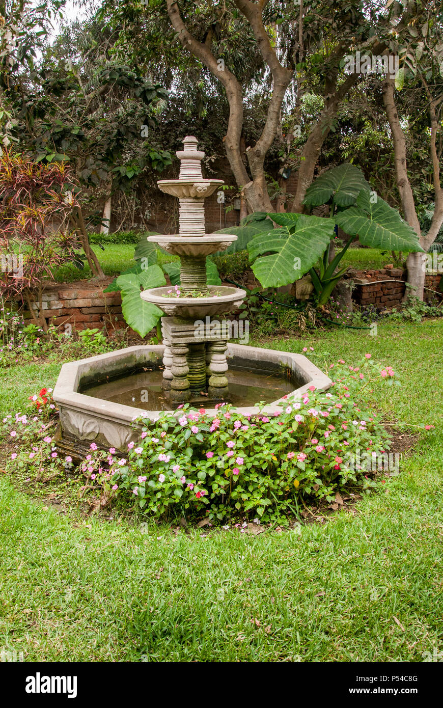 Spanish Colonial Garden in Salaverry Peru Stock Photo - Alamy