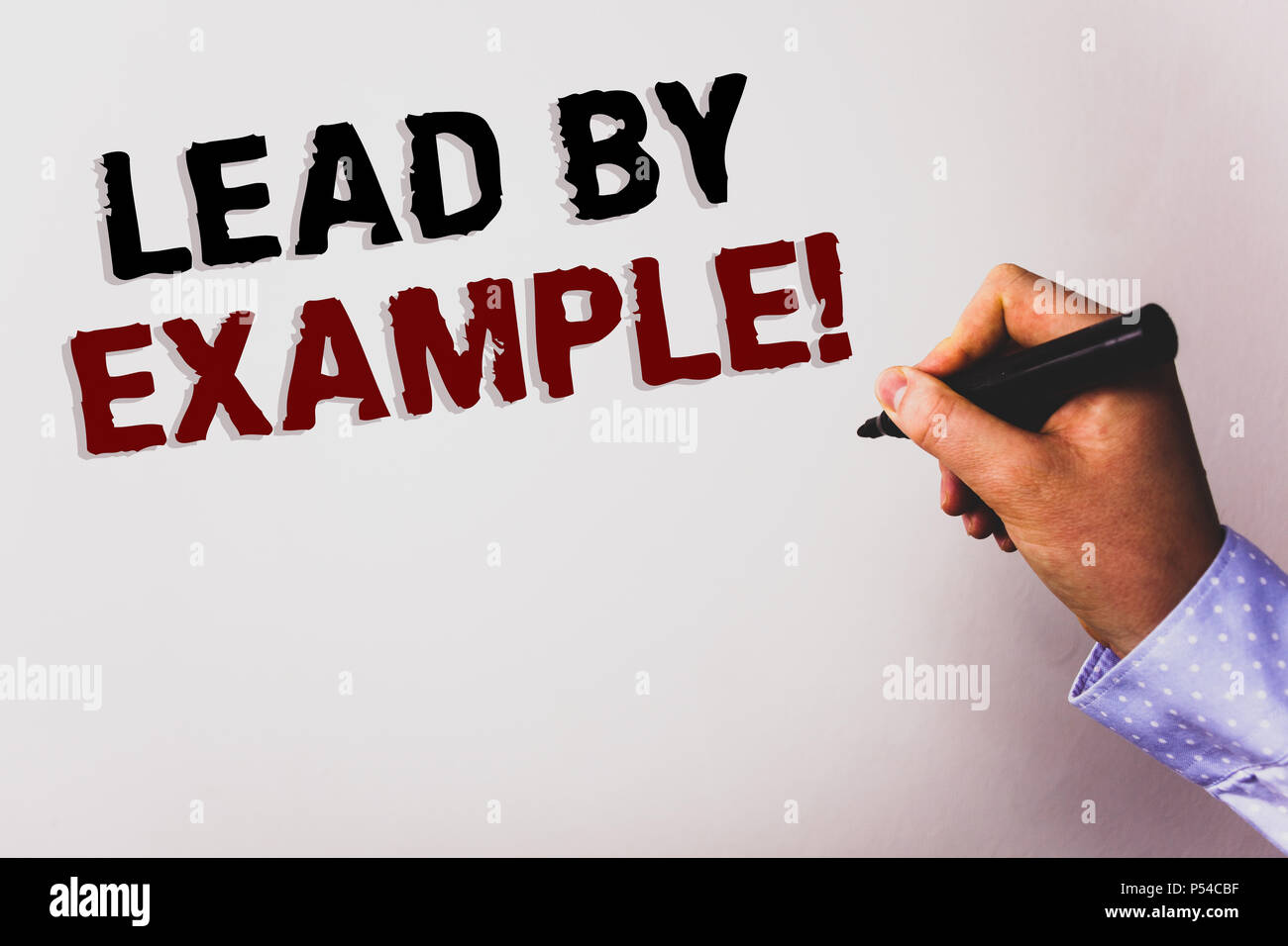 Word writing text Lead By Example Motivational Call. Business concept ...