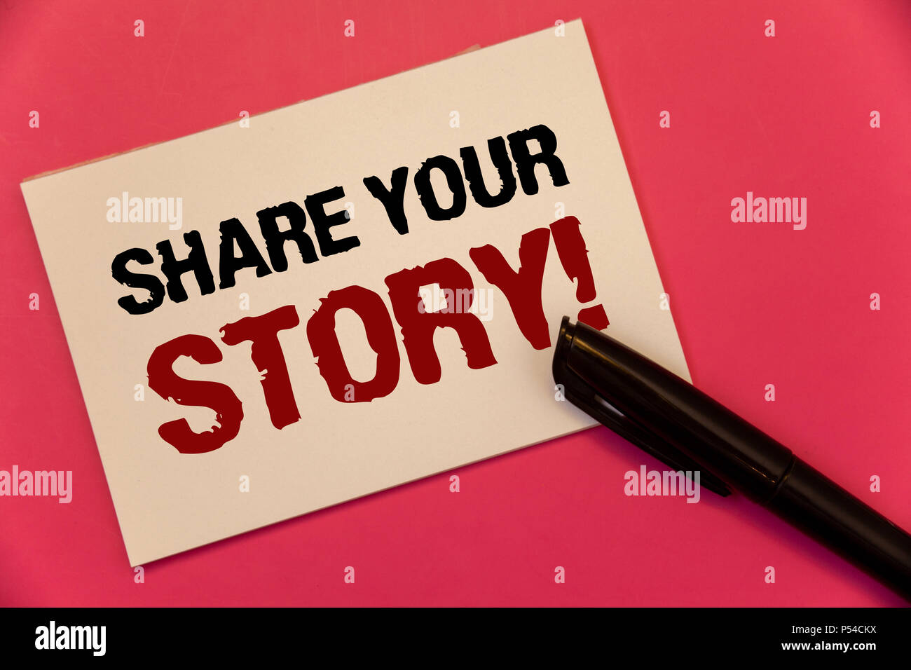 Text sign showing Share Your Story Motivational Call. Conceptual photo ...