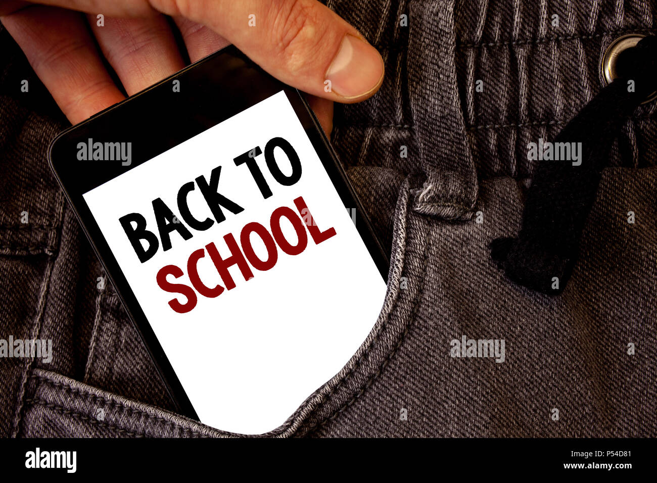 Text sign showing Back To School. Conceptual photo Return to class ...